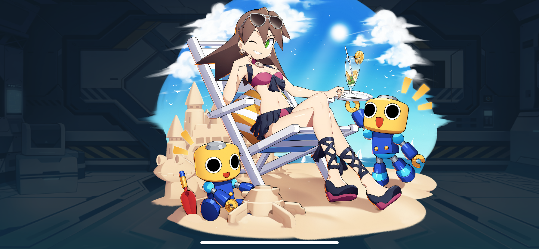 ロックマンXDIVE番外編 水着トロン様: ポンこつゲームステーション